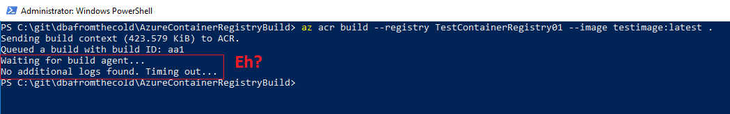 Creating SQL images in Azure with ACR Build – Part One | DBA From The Cold